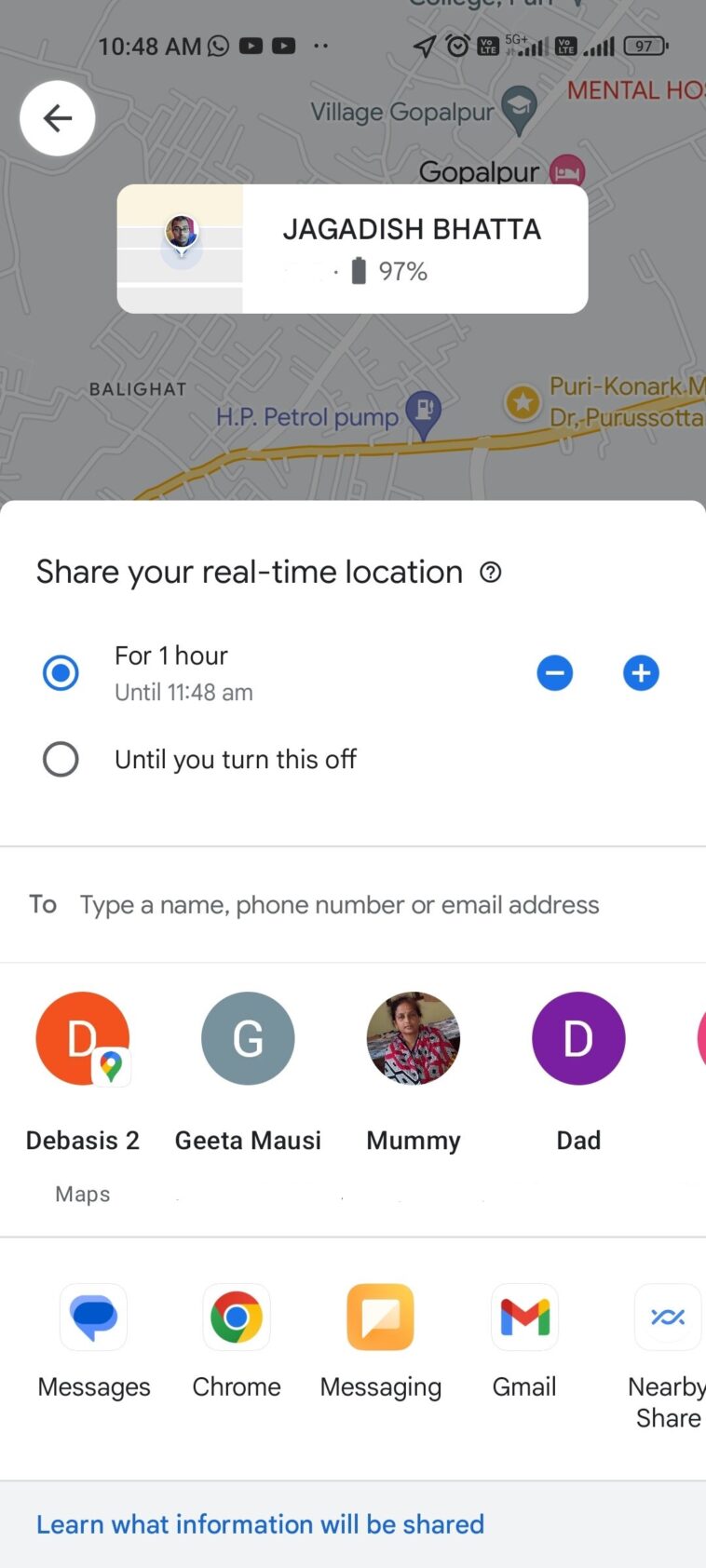 How to share your Google Maps Location on Android and iOS - TeamGeeky